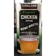 Kirkland Signature Bone Broth, Chicken, Organic: Calories, Nutrition ...