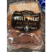 Private Selection Wide Pan Bread, 100% Whole Wheat: Calories, Nutrition ...