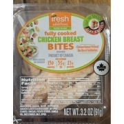 Fresh Additions Chicken Breast Bites, Fully Cooked: Calories, Nutrition ...