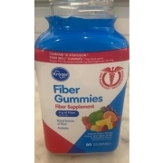 Kroger Fiber Gummies, Assorted Fruit Flavor: Calories, Nutrition ...