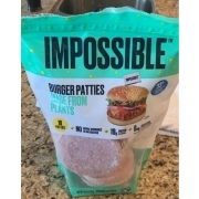 Impossible Burger Patties, Made From Plants: Calories, Nutrition ...