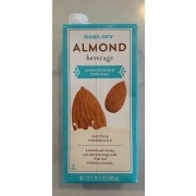 Trader Joe's Almond Beverage, Unsweetened Original: Calories, Nutrition Analysis & More | Fooducate