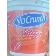 YoCrunch Yogurt, with Kellogg's Granola, Strawberry: Calories ...