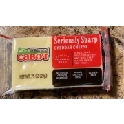 Cabot Seriously Sharp Cheddar Cheese: Calories, Nutrition Analysis ...