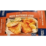 Trident Seafoods Cod, Beer Battered, Wild Alaskan: Calories, Nutrition ...