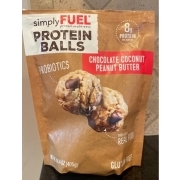 Simply Fuel Protein Balls, Chocolate Coconut Peanut Butter: Calories ...