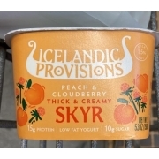 Icelandic Provisions Yogurt, Traditional Skyr, Peach Cloudberry ...