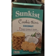 Sunkist Cookie Thins, Coconut: Calories, Nutrition Analysis & More ...