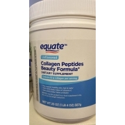 Equate Collagen Peptides, Unflavored: Calories, Nutrition Analysis & More | Fooducate