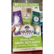 Nichols Farms Pistachios, Variety Pack: Calories, Nutrition Analysis ...