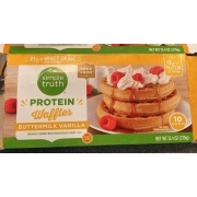 Simple Truth Protein Waffles, Buttermilk Vanilla: Calories, Nutrition ...