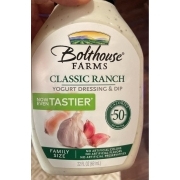 Bolthouse Farms Yogurt Dressing & Dip, Classic Ranch: Calories ...