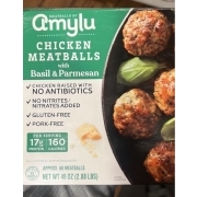 Amylu Chicken Meatballs, with Basil & Parmesan: Calories, Nutrition ...