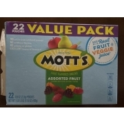Mott's Fruit Flavored Snacks, Assorted Fruits: Calories, Nutrition ...
