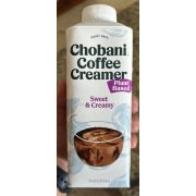 Chobani Coffee Creamer, Sweet & Creamy: Calories, Nutrition Analysis ...