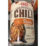H-E-B Chili, Texas Style: Calories, Nutrition Analysis & More | Fooducate