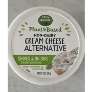Open Nature Cream Cheese Alternative, Chives & Onions, Non-Dairy ...