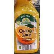 Nature's Nectar Orange Juice, High Pulp: Calories, Nutrition Analysis ...