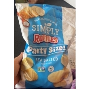 Simply Potato Chips, Ruffles, Sea Salted: Calories, Nutrition Analysis ...