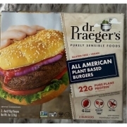 Dr. Praeger's Veggie Burgers, All American, Plant Based: Calories ...