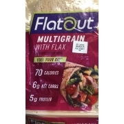 Flatout Flatbread, Multigrain With Flax: Calories, Nutrition Analysis & More | Fooducate