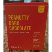 Rowdy Superfood Prebiotic Bar, Peanutty Dark Chocolate: Calories ...