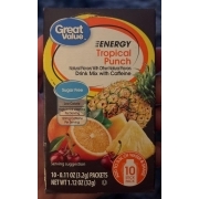 Great Value Energy Drink Mix, Tropical Punch: Calories, Nutrition ...