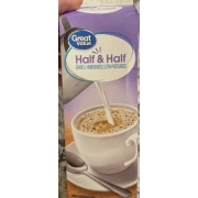 Great Value Half & Half: Calories, Nutrition Analysis & More | Fooducate