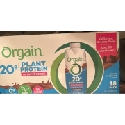 Orgain Plant Protein Shake, Creamy Chocolate: Calories, Nutrition ...