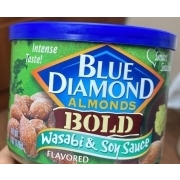 Blue Diamond Almonds, Bold, Wasabi & Soy Sauce Flavored: Calories ...