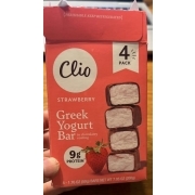 Clio Greek Yogurt Bar, Strawberry: Calories, Nutrition Analysis & More ...
