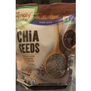 Simply Nature Chia Seeds: Calories, Nutrition Analysis & More | Fooducate