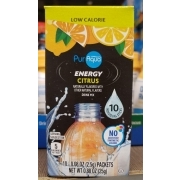 Pur Aqua Energy Drink Mix, Citrus: Calories, Nutrition Analysis & More ...