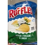 Ruffles Potato Chips, Sour Cream & Onion: Calories, Nutrition Analysis ...
