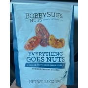 Bobby Sue's Nuts Nuts, Everything Goes Nuts: Calories, Nutrition ...
