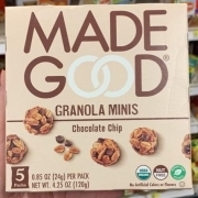 Made Good Granola Minis, Chocolate Chip: Calories, Nutrition Analysis ...