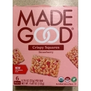 Made Good Bars, Strawberry Crispy Squares: Calories, Nutrition Analysis ...