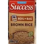 Success Brown Rice, Boil-in-Bag, Whole Grain: Calories, Nutrition ...