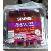 Simms Snack Sticks, Turkey Sausage: Calories, Nutrition Analysis & More ...