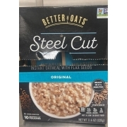 Better Oats Oats, Steel Cut, Original: Calories, Nutrition Analysis ...