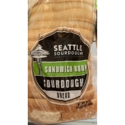 Seattle Sourdough Bread, Sandwich Round Sourdough: Calories, Nutrition ...