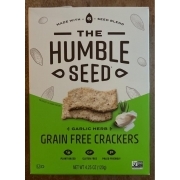The Humble Seed Crackers, Garlic Herb: Calories, Nutrition Analysis ...
