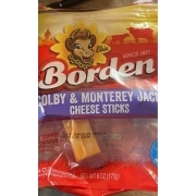 Borden Cheese Sticks, Colby & Monterey Jack: Calories, Nutrition ...