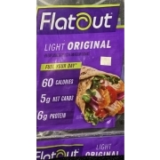 Flat Out Flatbread, Original, Light: Calories, Nutrition Analysis ...