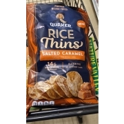 Quaker Rice Thins, Salted Caramel: Calories, Nutrition Analysis & More ...