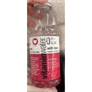 Vitamin Water Flavored Water, Raspberry Dark Chocolate: Calories ...
