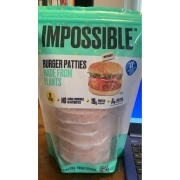 Impossible Burger Patties, Made From Plants: Calories, Nutrition ...