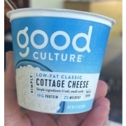 Good Culture Cottage Cheese, 2% Milkfat: Calories, Nutrition Analysis ...