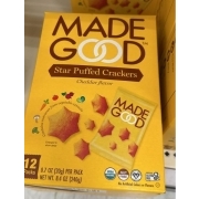 Made Good Star Puffed Crackers, Cheddar: Calories, Nutrition Analysis ...