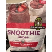 Sambazon Smoothie Cubes, Mixed Berries & Acai: Calories, Nutrition ...